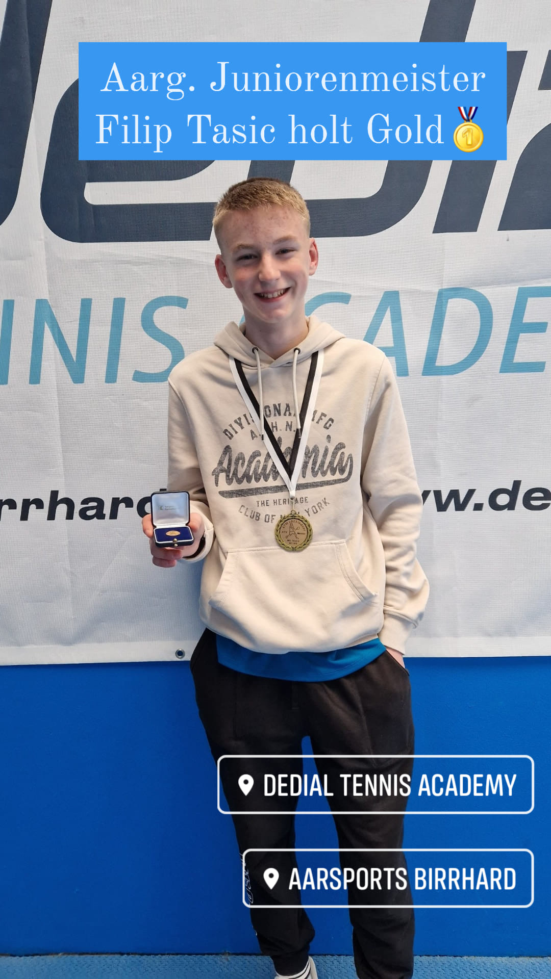 Sensationell - Filip Tasic ist Aargauer Juniorenmeister ! – dedial ...